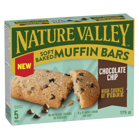 Chocolate Chip Soft-Baked Muffin Bars | Nature Valley CA